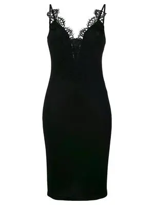 Givenchy Lace Trim Camisole Dress - Black