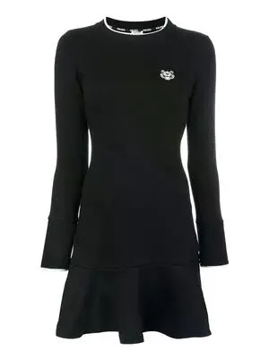 Kenzo Tiger Patch Dress - Black