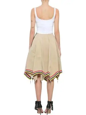 JW Anderson Umbrella Effect Pleated Skirt - Neutrals
