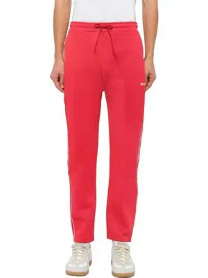 Kenzo Logo Print Cotton Blend Sweat Pants - Red