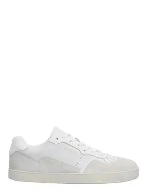 GROUNDS Perforated Panelled Lace-up Sneakers - Neutrals