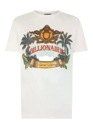 BILLIONAIRE Round-neck T-shirt - Neutrals
