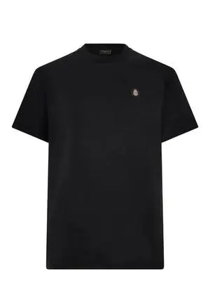 BILLIONAIRE Round-neck Logo-patch T-shirt - Black