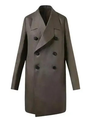 Rick Owens Officer Double-breasted Coat - Brown