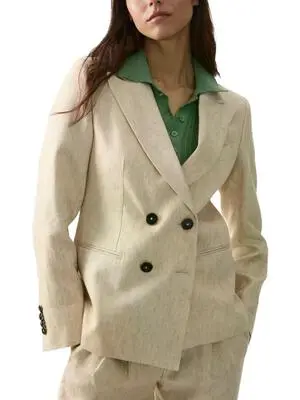 FORTELA Bastien Double-breasted Blazer - Neutrals