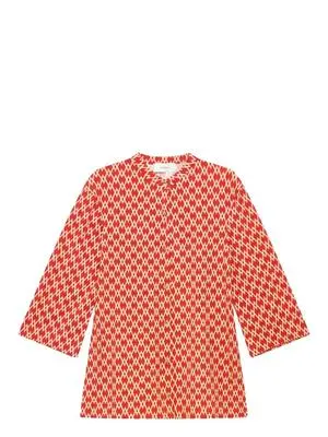 Malìparmi Geometric Print Kaftan - Red
