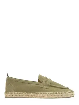CastaÑer Canvas Penny-slot Espadrilles - Green