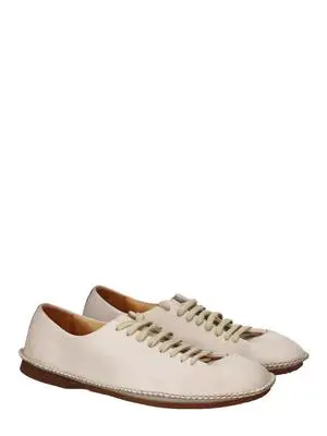 Premiata Lace-up Stitched Leather Sneakers - Neutrals