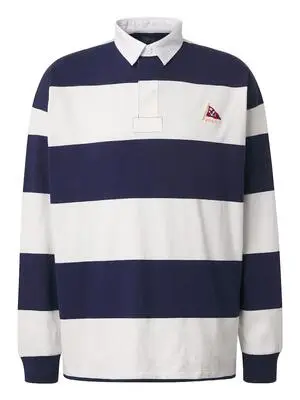 Polo Ralph Lauren Striped Cotton Polo Shirt - Blue
