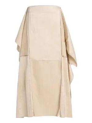 NICCOLO PASQUALETTI Ruffled Midi Skirt - Neutral