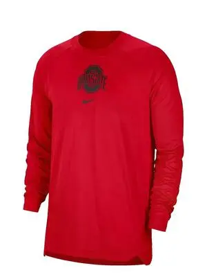 Nike Ohio State University Raglan Long Sleeve T-shirt - Red