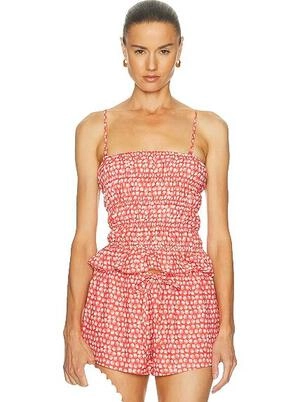 Solid & Striped The Delilah Top - Shell Print
