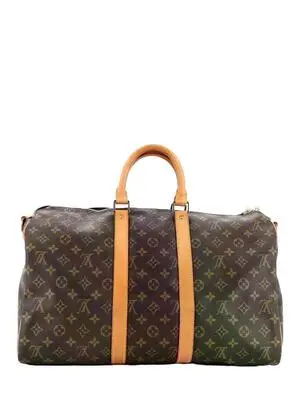 LOUIS VUITTON Keepall Bandoulière Monogram Canvas 45 Travel Bag - Brown