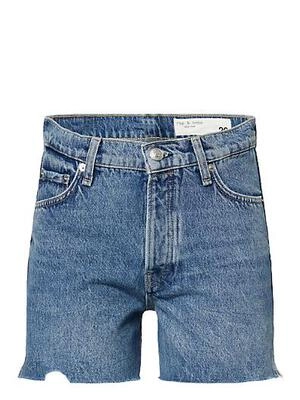 Rag & Bone Vintage Frayed-hem Denim Shorts - Flora