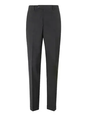 BERWICH Tailored Trousers With Turned-up Hem - Grey