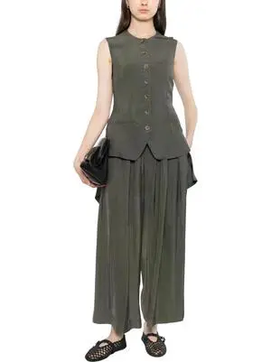 UMA WANG Poetic Trousers In Smoke - Grey