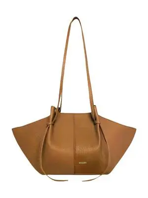 Yuzefi Mochi Leather Shoulder Bag - Brown
