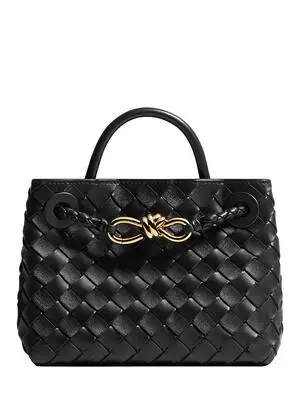 Bottega Veneta Bottega Veneta Mini Andiamo Top-Handle Bag Grey