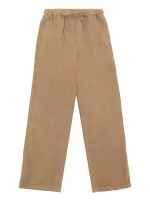 FORTELA Jaleh Linen Drawstring Trousers - Neutrals