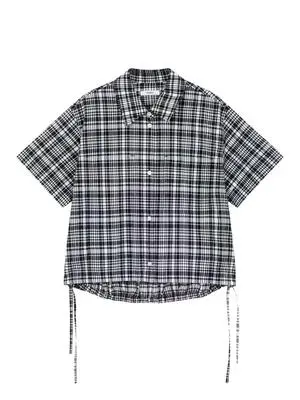 STUDIO TOMBOY Check Pattern Shirt - Black