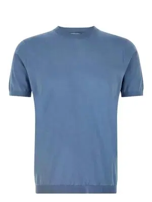 PAOLO RAGAZZINI Short-sleeve Knitted T-shirt - Blue