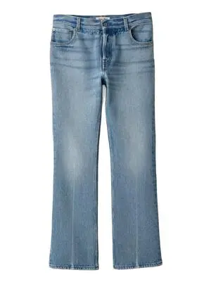 Miu Miu Five-pocket Washed Denim Jeans - Sapphire Blue