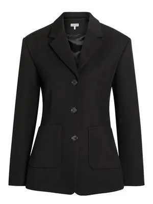 Loewe Wool-blend Blazer - Black