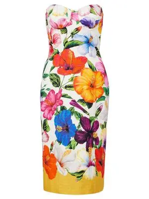 Dolce & Gabbana Floral Bustier Dress - Multicoloured