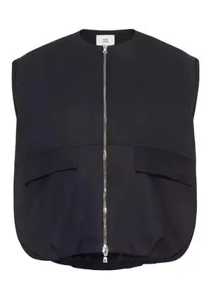 Adam Lippes Ryoshi Zip-up Vest - Blue