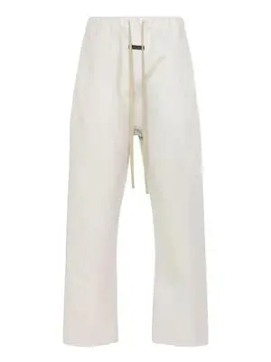 Fear Of God Logo-appliqué Straight Leg Pants - Neutrals