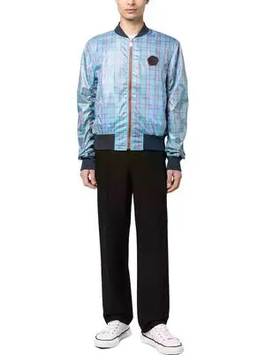 Viktor & Rolf Checked Bomber Jacket - Blue