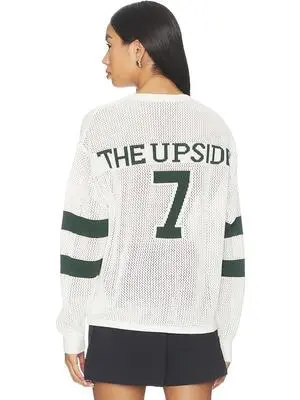 The Upside Fenway Sebastian Knit Crew Sweatshirt - Cream