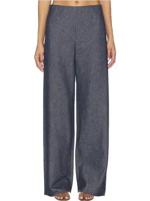 Vince Vince Colette Chambray Bias Pant Navy