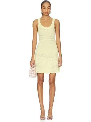 LoveShackFancy Darlena Knit Dress - Yellow