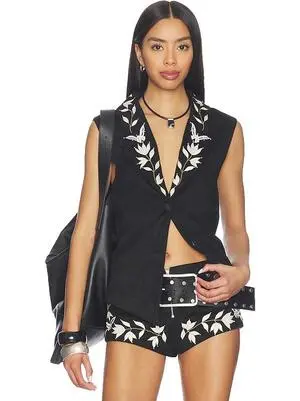 For Love & Lemons Weston Vest - Black