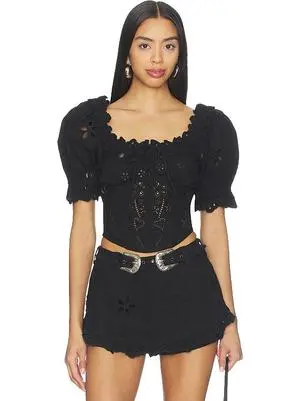 For Love & Lemons Yasmin Top In . Also - Black