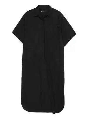 Bimba Y Lola Embroidered Back Shirt Dress - Black