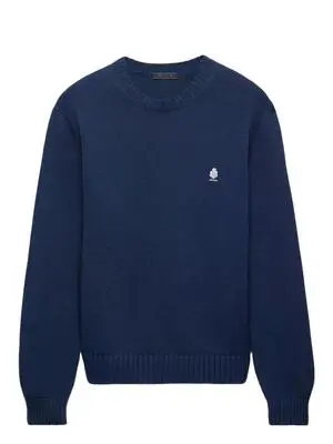 Prada Cotton Crew-neck Sweater - Blue