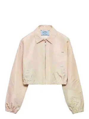 Prada Faille Blouson Jacket - Neutrals