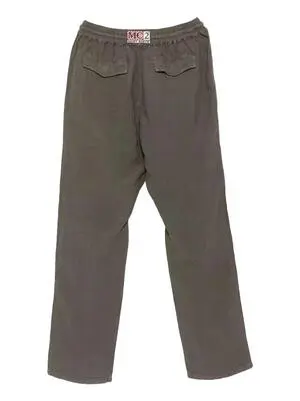 MC2 SAINT BARTH MC2 Saint Barth Drawstring Waist Linen Trousers Green