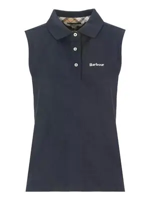 Barbour Three-button Sleeveless Polo Shirt - Blue