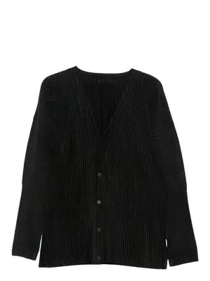 Issey Miyake V-neck Jacket - Black