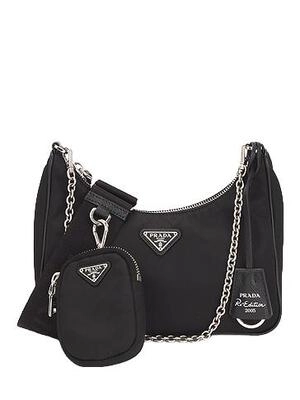 Prada Re-edition 2005 Re-nylon Shoulder Bag - Black