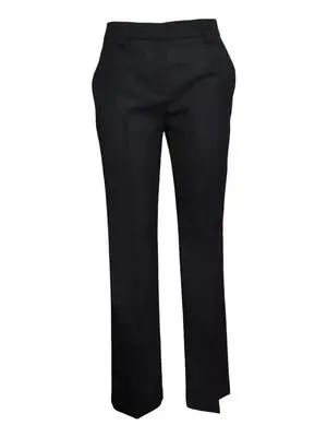ROOM 52 Tailored Trousers With Pressed Crease - Black