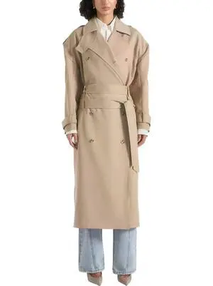 Manière De Voir Maniére De Voir Esther Double-belted Trench Coat - Neutrals