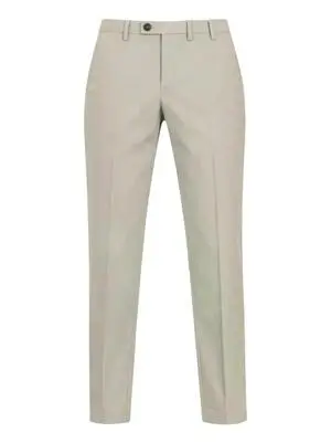 MICHAEL COAL Pressed Crease Trousers - Neutrals