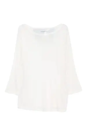PUROTATTO Boat-neck T-shirt - Neutrals