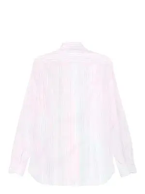 LUIGI BORRELLI Striped Long-sleeve Shirt - Pink