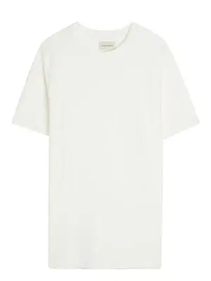 OLIVER PEOPLES Ribbed Cotton T-shirt