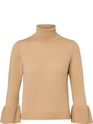 Jardin Des Orangers Turtleneck Wool And Cashmere Sweater - Beige